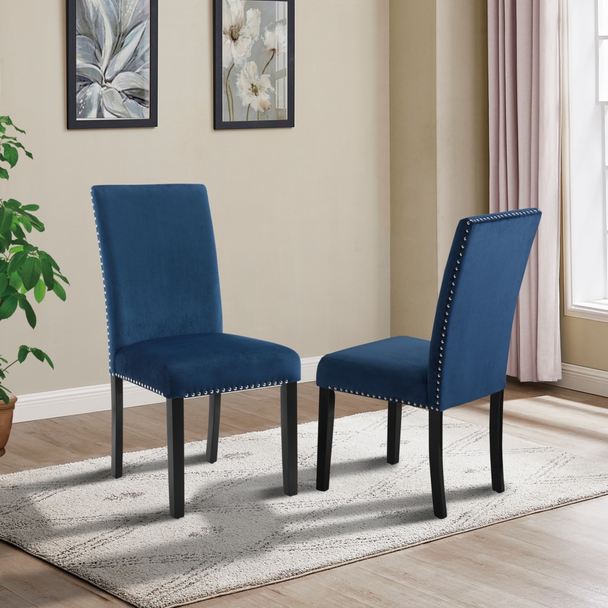 Click here for Streamdale Furniture Contemporary Velvet Dining Ch... prices