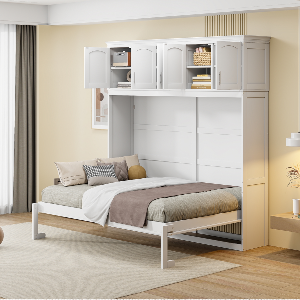 Click here for Streamdale Full Size Murphy Bed Wall Bed with Top... prices