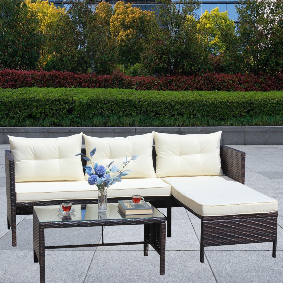 Click here for Simplie Fun Contemporary 3-Piece Outdoor Wicker So... prices