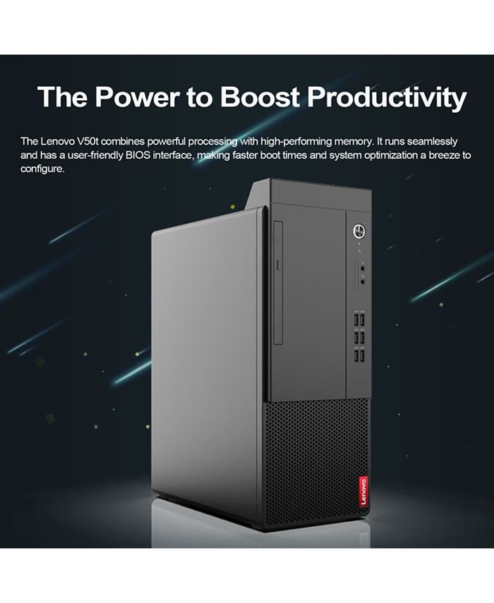 Lenovo V-Series V50t Gen 1 Business Tower Desktop, Intel Core i5-10400 ...