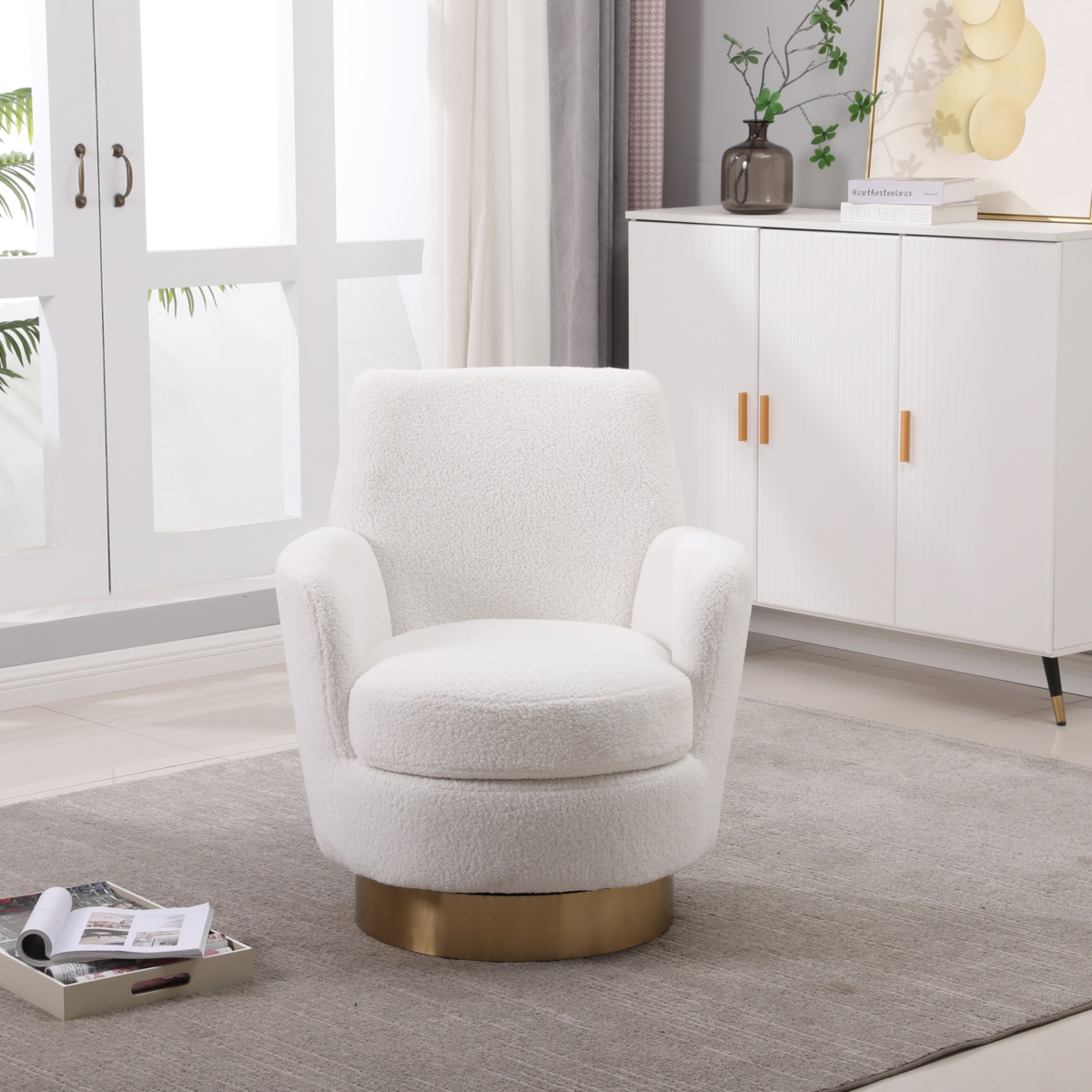 Click here for Cozy and Versatile Swivel Chair with Spacious Seat... prices