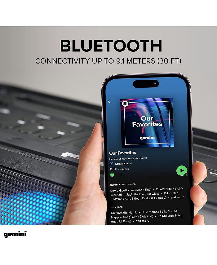 Gemini Dual 8” Home Stereo System With LED Party Lighting - Macy's