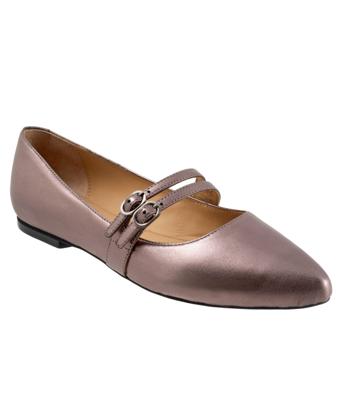 Click here for Trotters Emerald Flat - Rose pewter prices