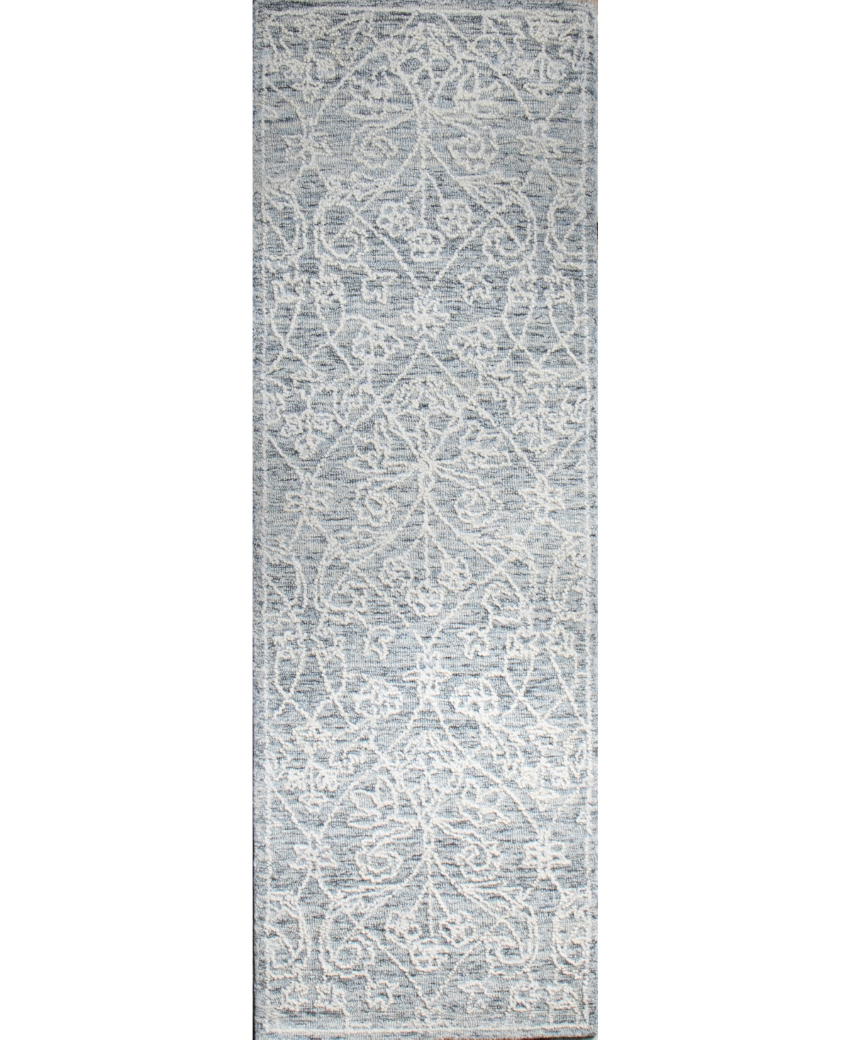 Click here for Bashian Adige 26x8 Runner Area Rug - Light Blue prices
