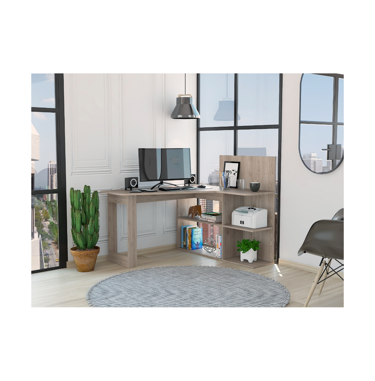 Click here for Fm Furniture Fresno Writing Computer Desk  Four Sh... prices