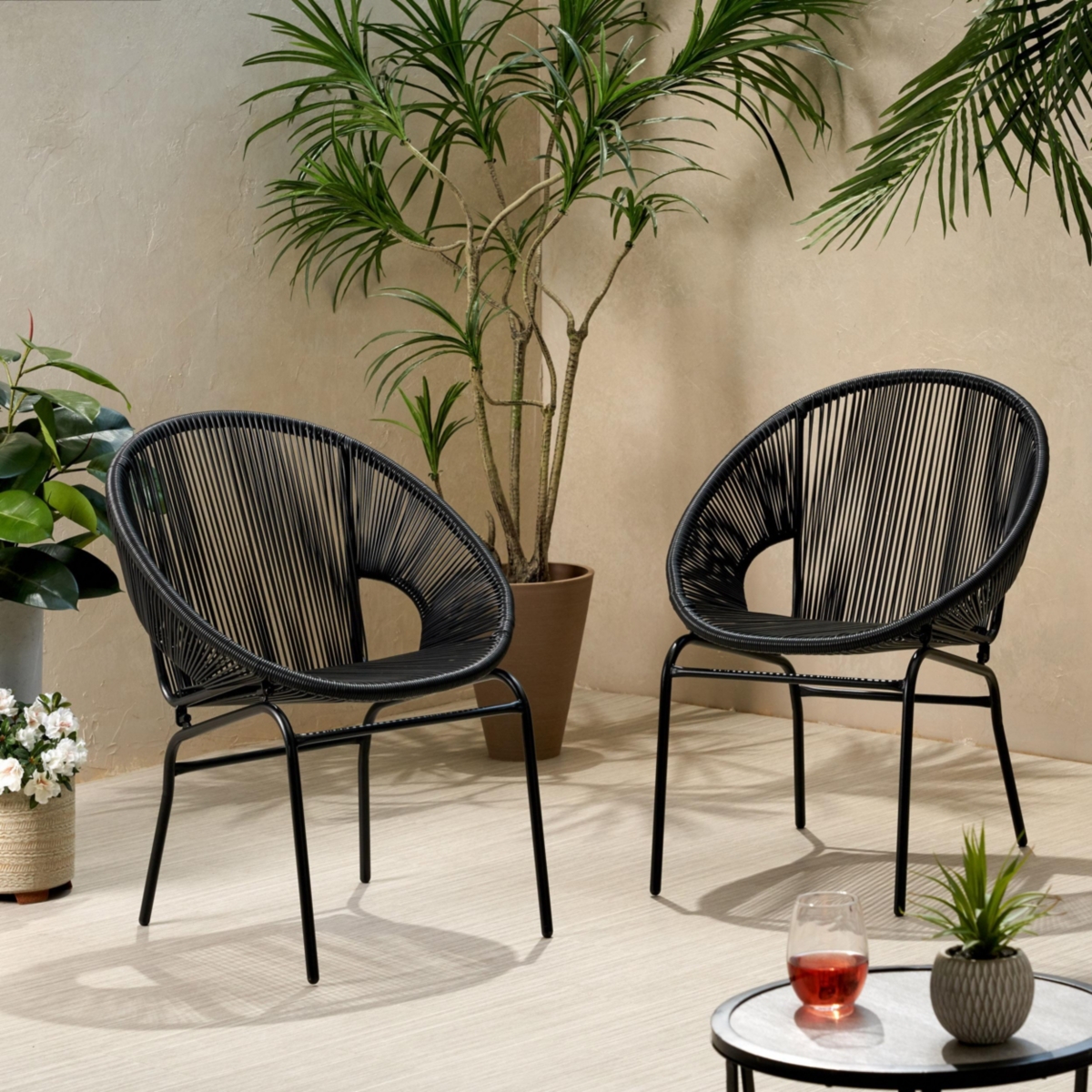 Click here for Modern Outdoor Woven Rattan Chair Set Style and Co... prices