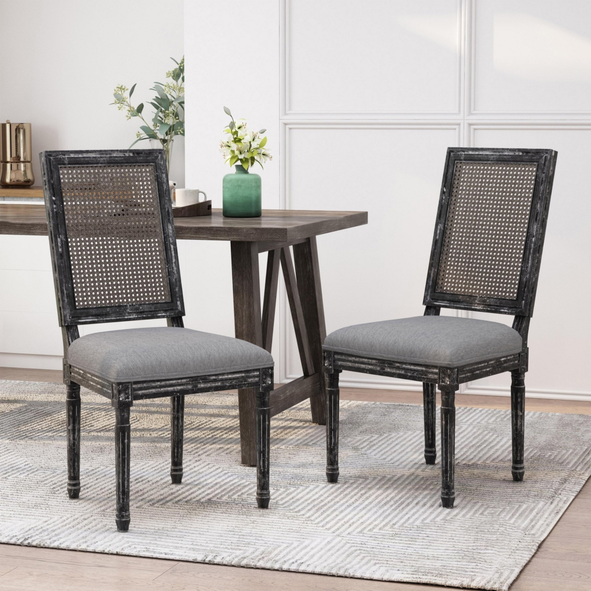 Click here for Streamdale French Country Caneback Dining Chairs -... prices