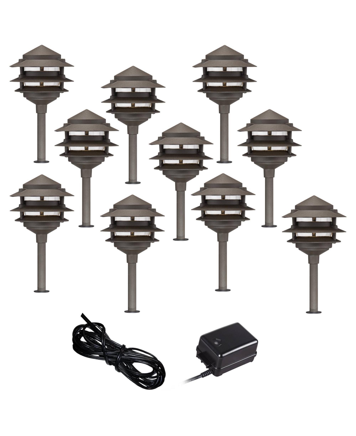 Click here for John Timberland Pagoda 12-Piece Complete Outdoor L... prices
