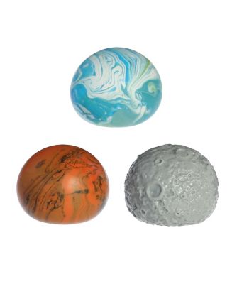 Aurora Toys Mini Earth, Moon, and Mars Balls Engaging Toy Multicolor 3. ...
