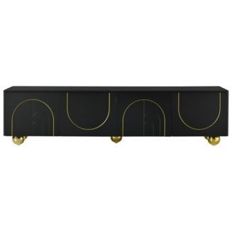 Simplie Fun Marble & Gold Luxe TV Stand Elevate Your Living Space - Macy's