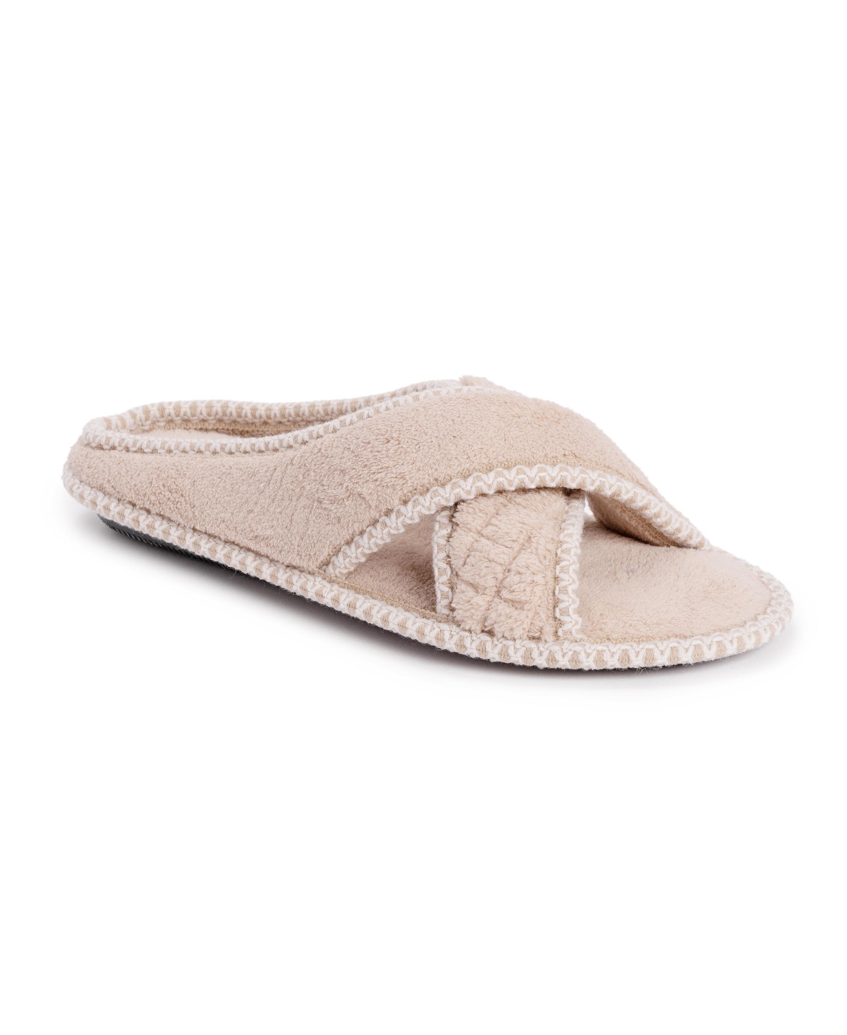 Click here for Muk Luks Womens Ada Crossband Slippers - Honey whe... prices