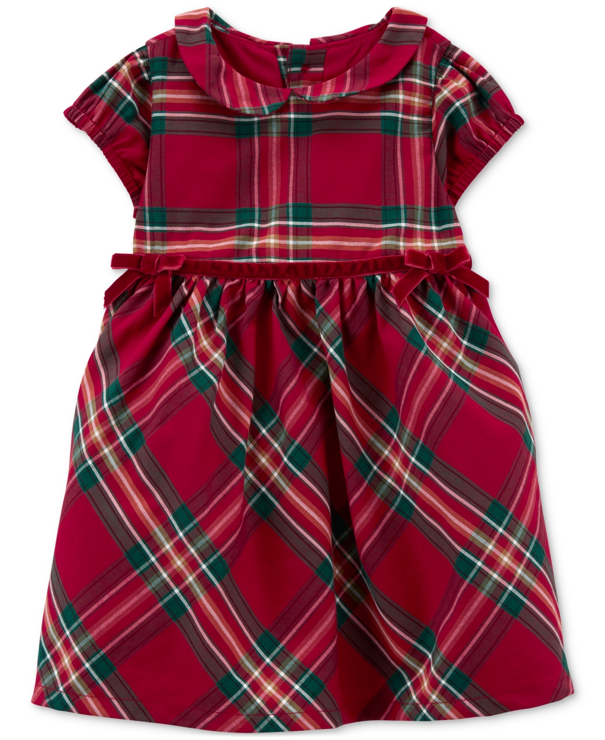 Click here for Carters Baby Girls Plaid Sateen Holiday Dress - Re... prices
