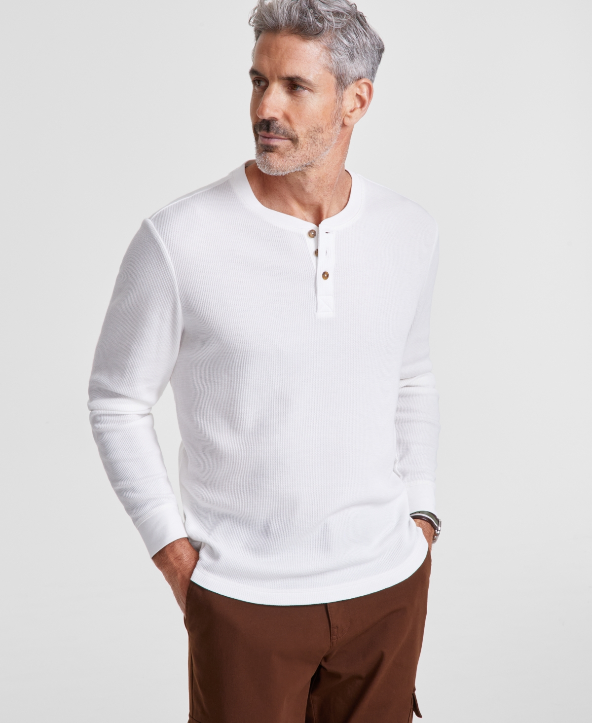 Click here for Club Room Mens Thermal Long-Sleeve Henley  Created... prices