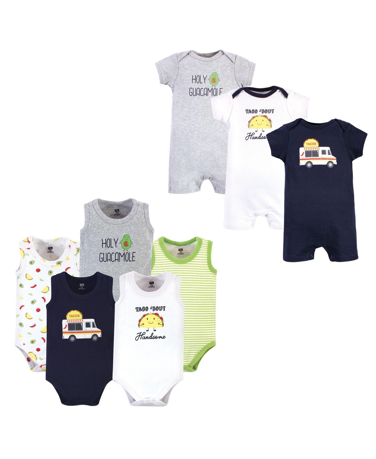 Click here for Hudson Baby 8-Piece Outfit Assortment Bodysuits an... prices