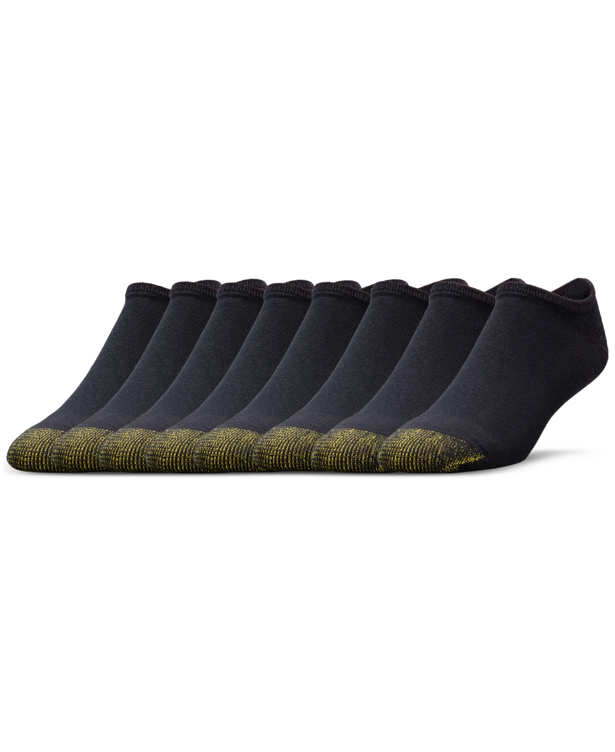 Click here for Gold Toe Mens 8-Pack Athletic No-Show Socks - Blac... prices