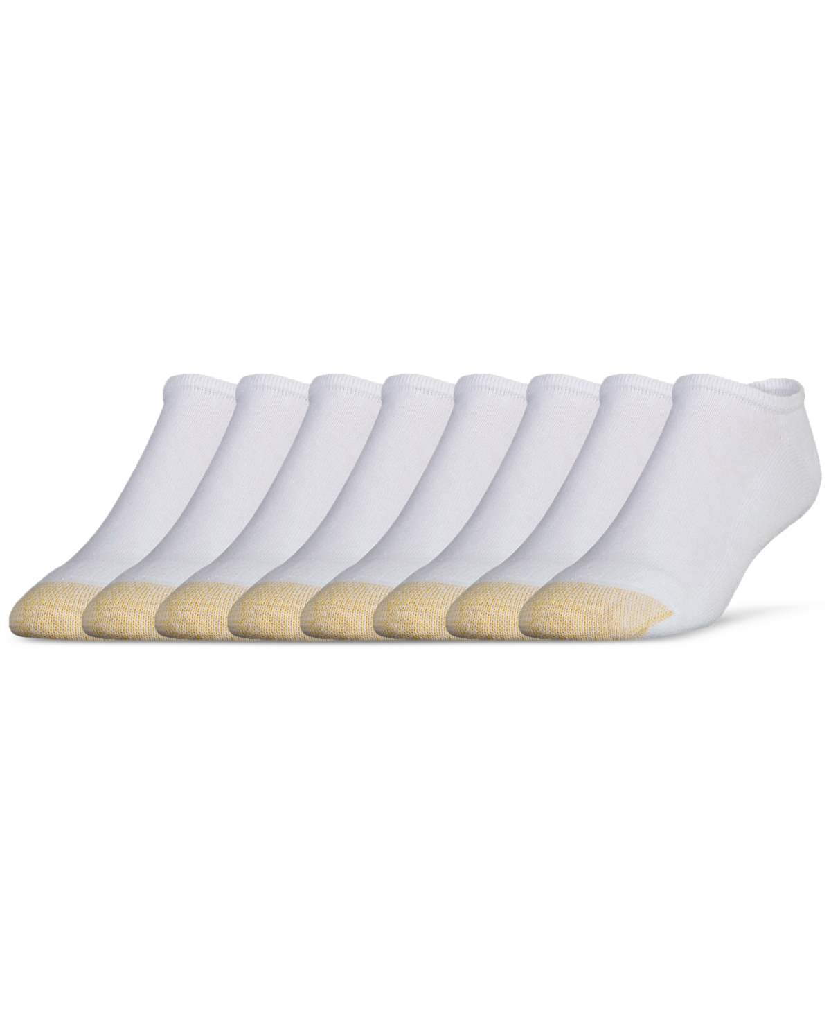 Click here for Gold Toe Mens 8-Pack Athletic No-Show Socks - Whit... prices