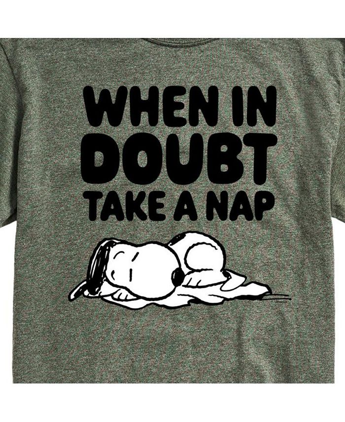 AIRWAVES Hybrid Apparel Peanuts Nap Mens Short Sleeve Tee - Macy's