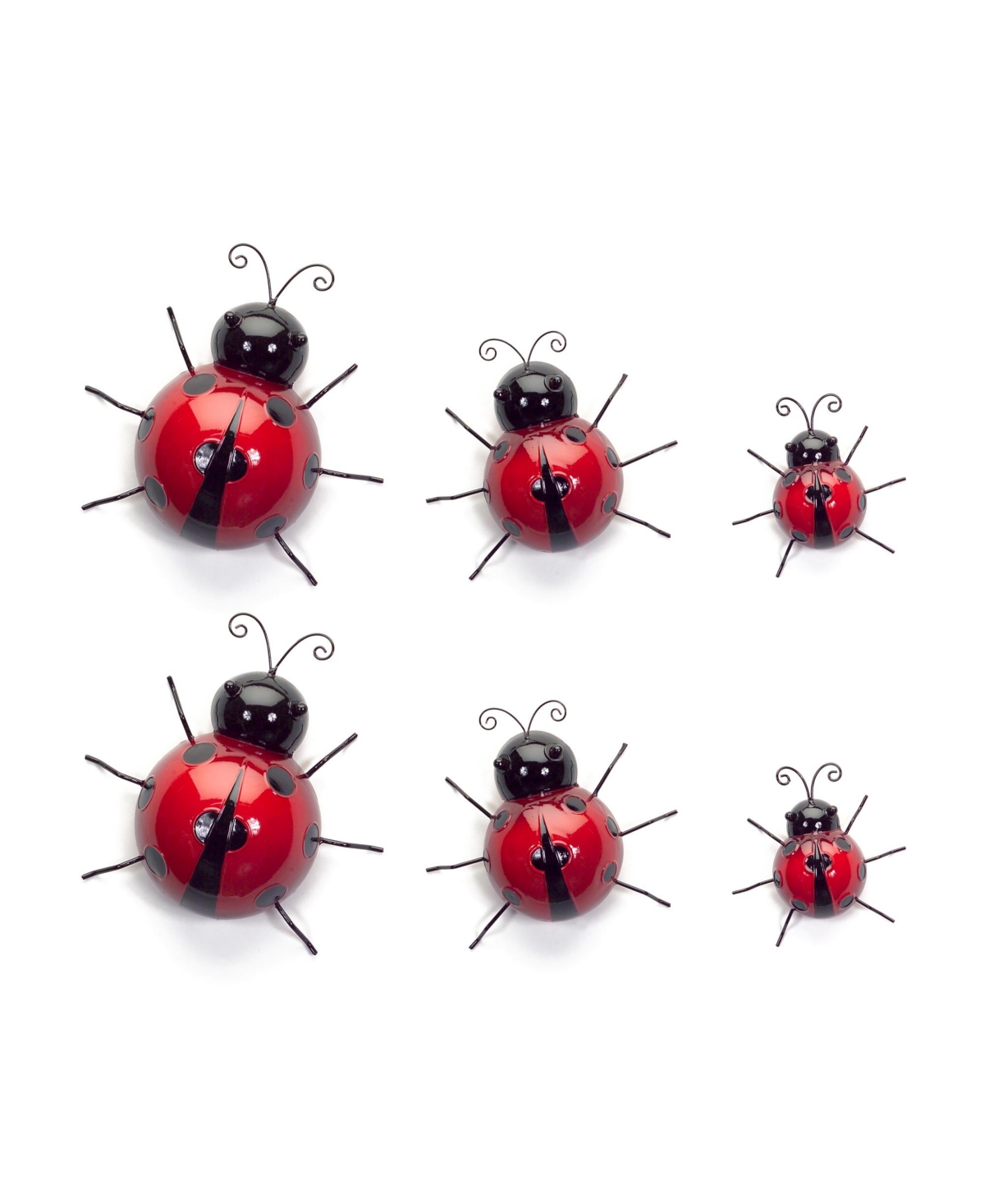 Click here for Slickblue Metal Lady Bug Garden Decor (Set of 6) -... prices