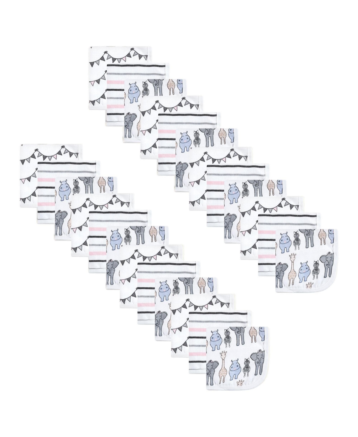 Click here for Hudson Baby Infant Girl 24Pc Cotton Muslin Washclo... prices