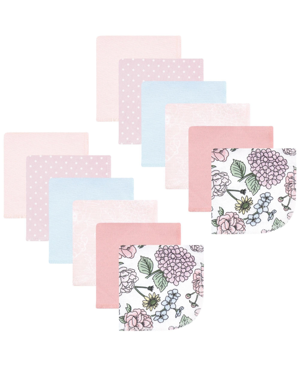 Click here for Hudson Baby Girls Flannel Cotton Washcloths - Vint... prices