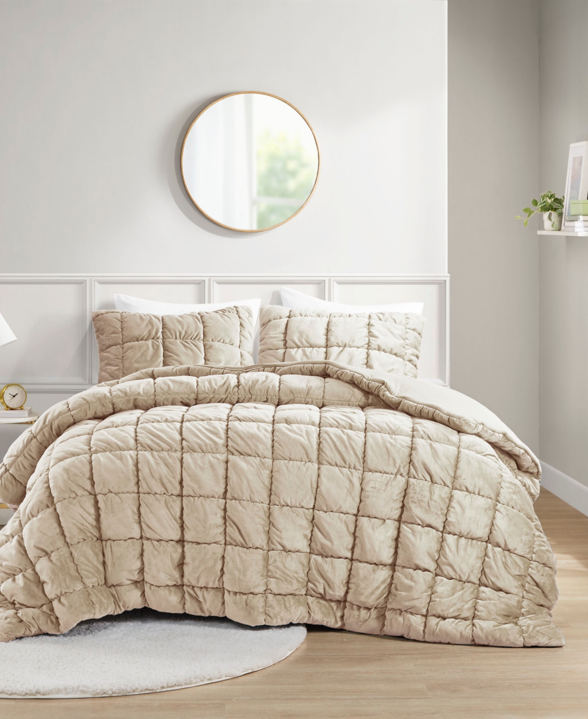 Click here for Intelligent Design Velvet Dream Puff 3-Pc. Comfort... prices