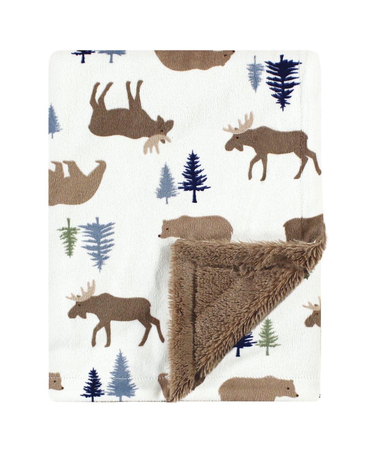 Click here for Hudson Baby Boys Velvety Plush Blanket with Fuzzy... prices