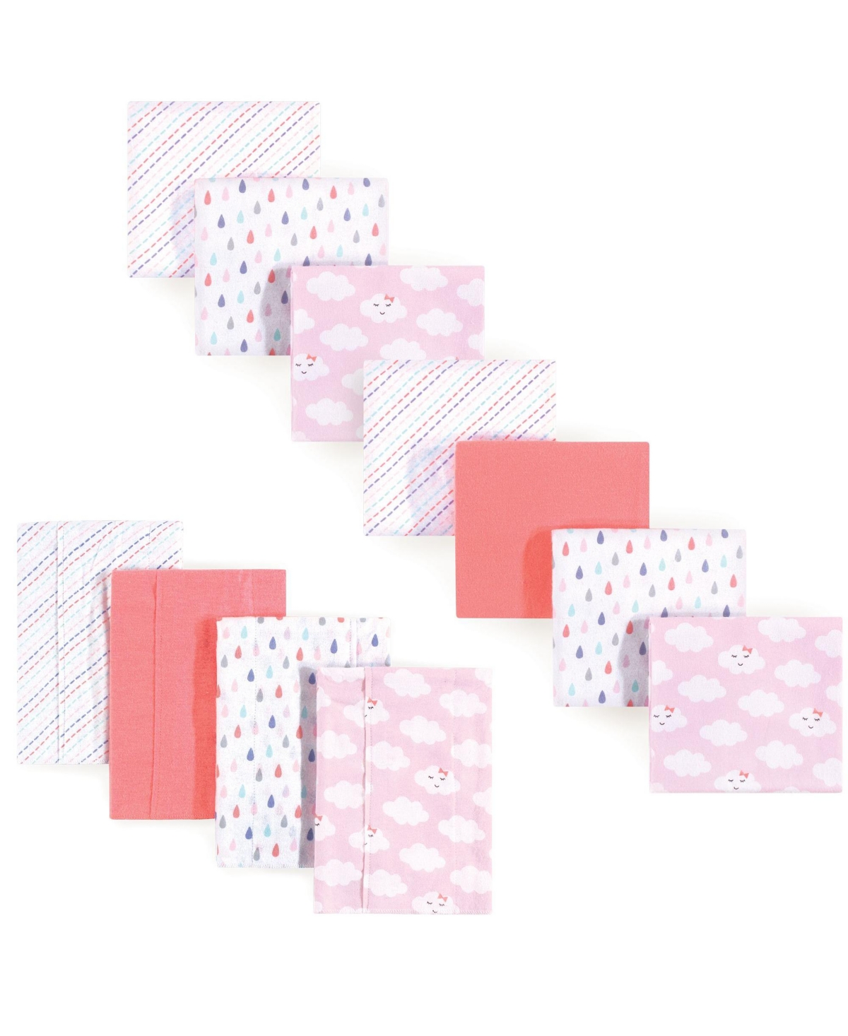 Click here for Luvable Friends Girls Cotton Flannel Burp Cloths a... prices