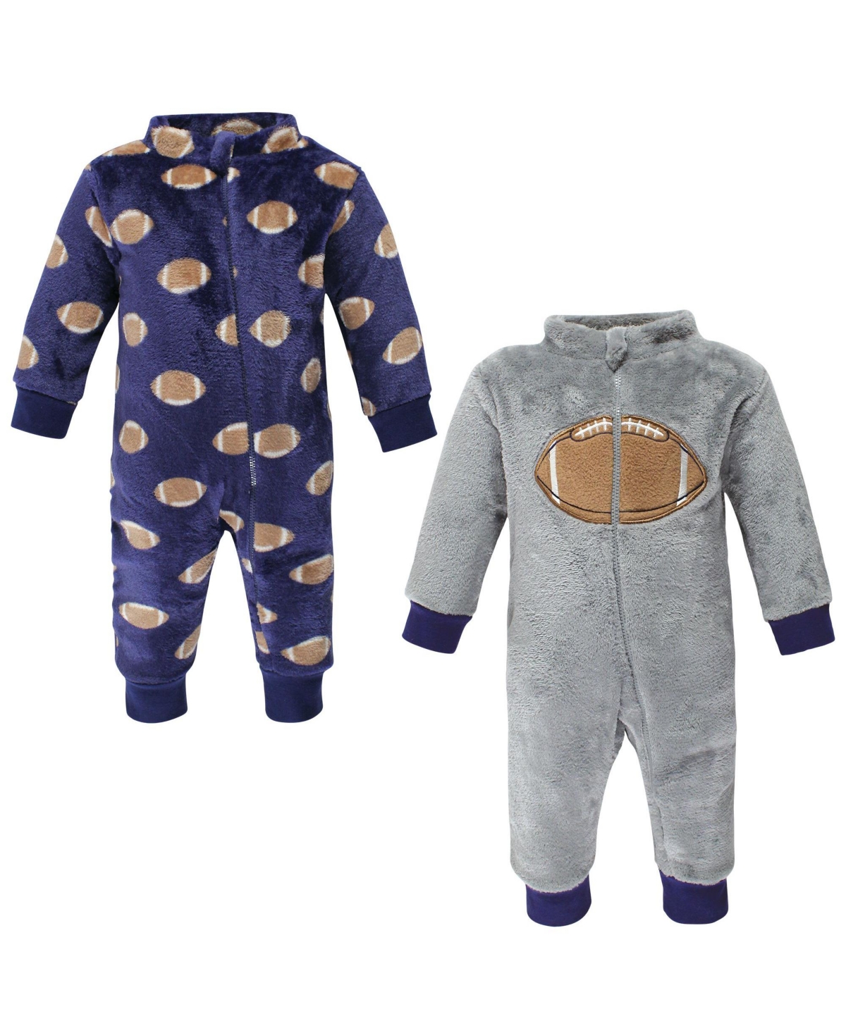 Click here for Hudson Baby Cozy One-Piece Lounger - Football1 prices