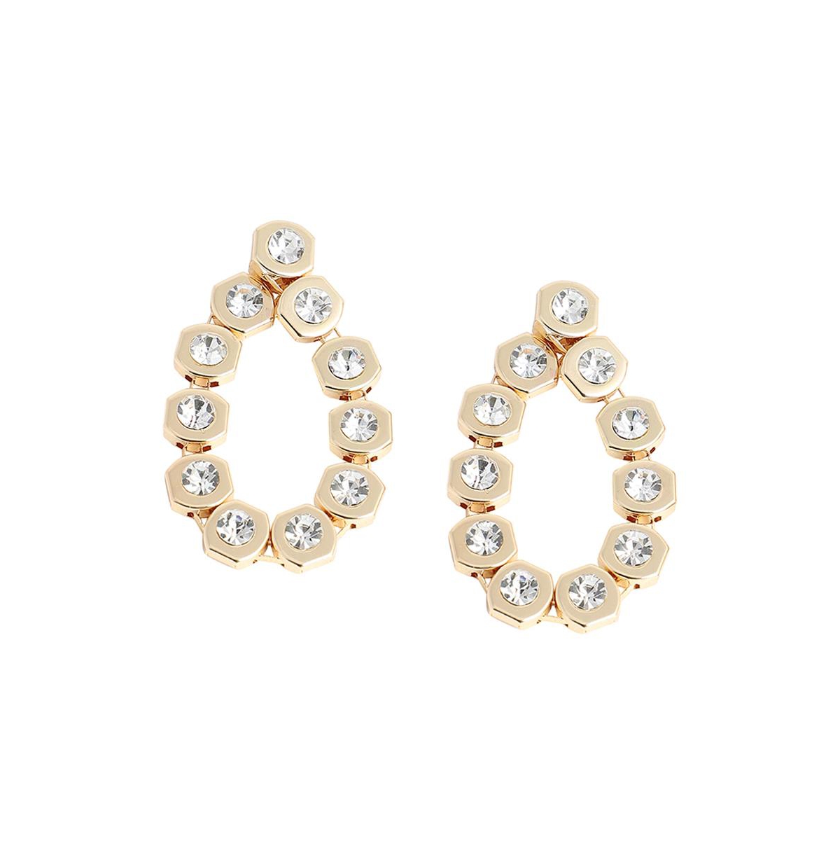 Click here for Sohi Womens Crystal Drop Earrings - Gold prices