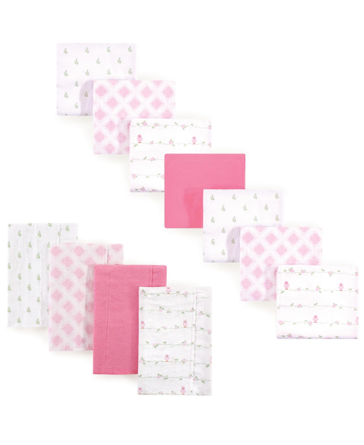 Click here for Luvable Friends Girls Cotton Flannel Burp Cloths a... prices