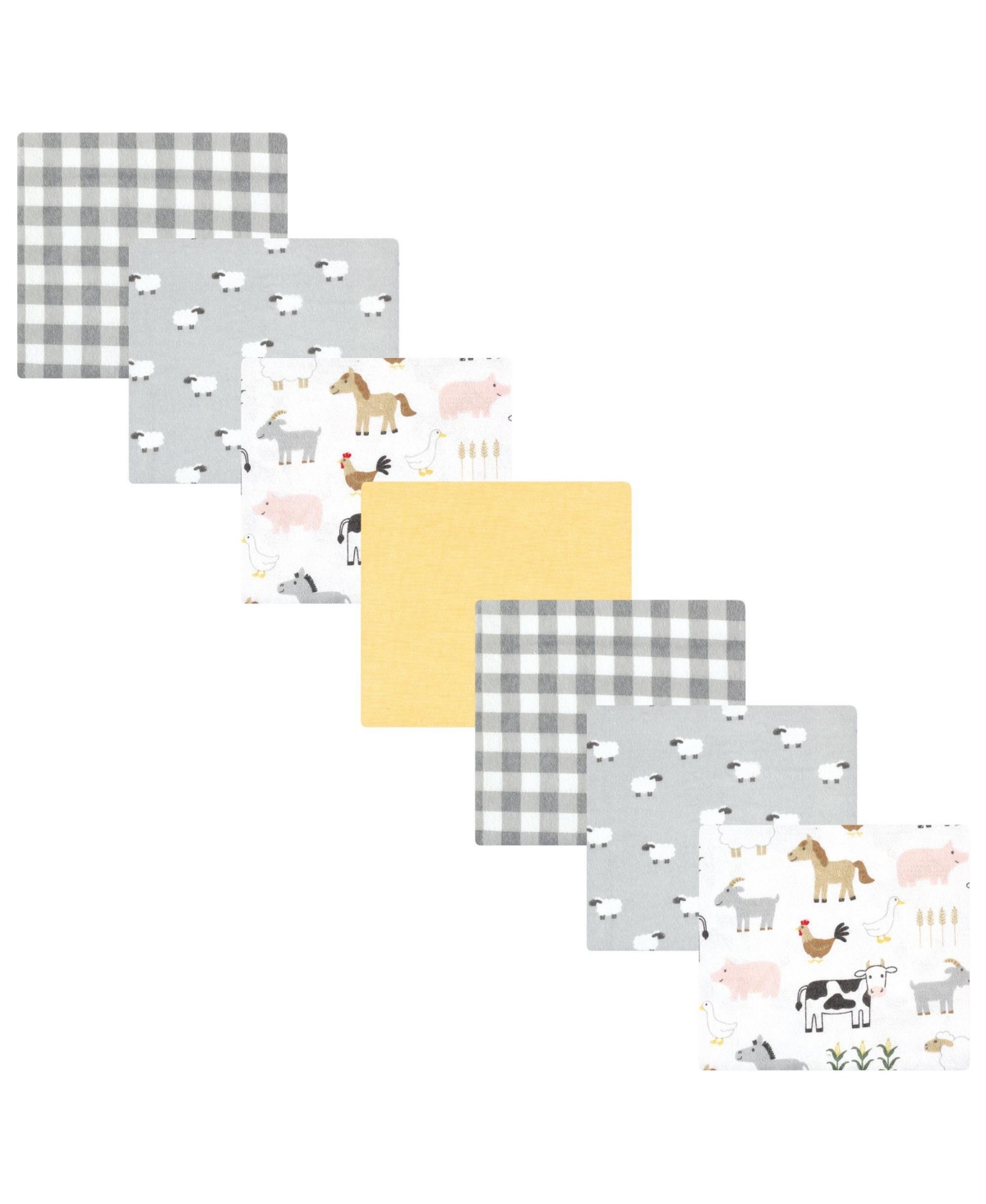 Click here for Hudson Baby Cotton Flannel Receiving Blankets  7-P... prices