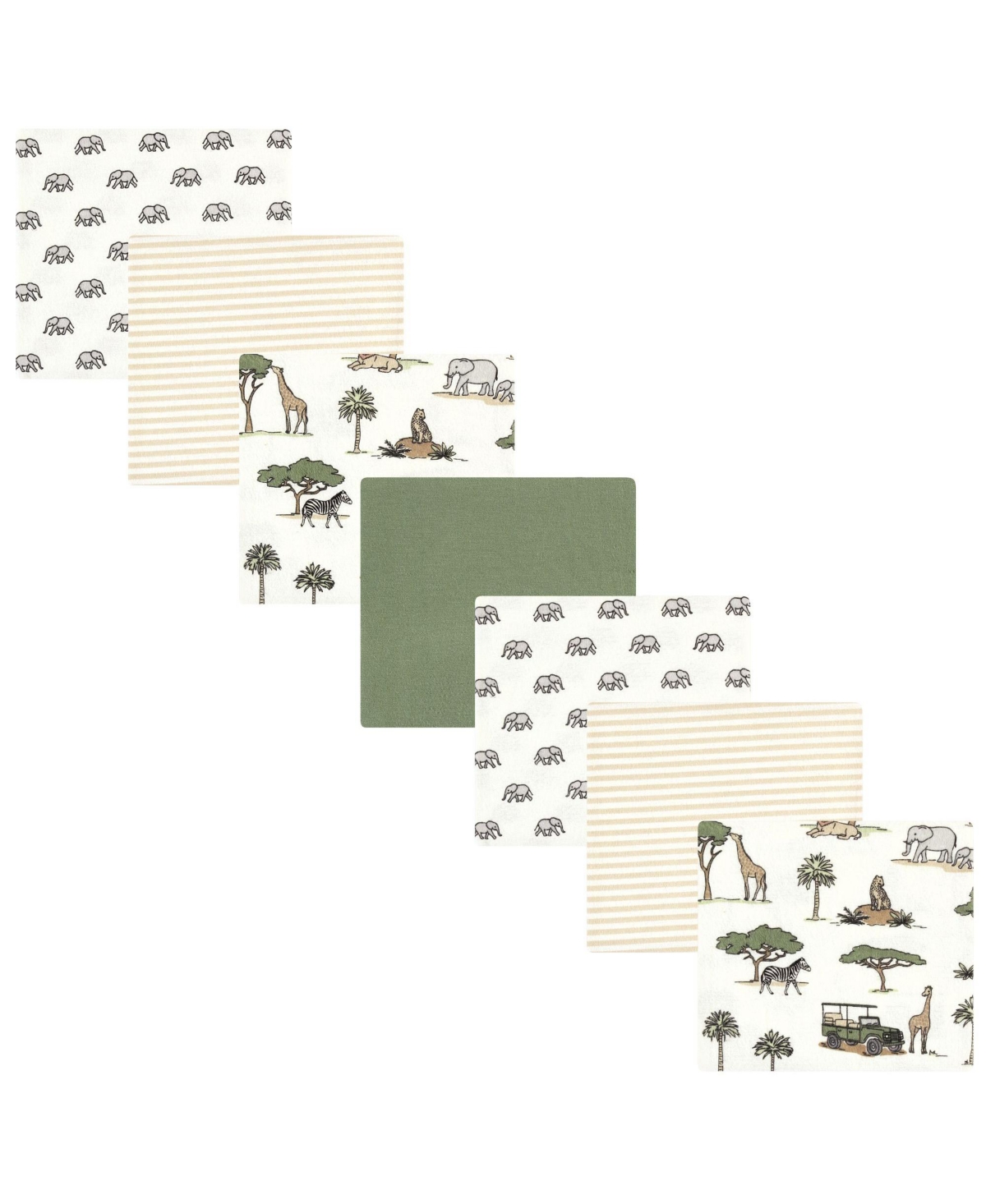 Click here for Hudson Baby Cotton Flannel Receiving Blankets  7-P... prices