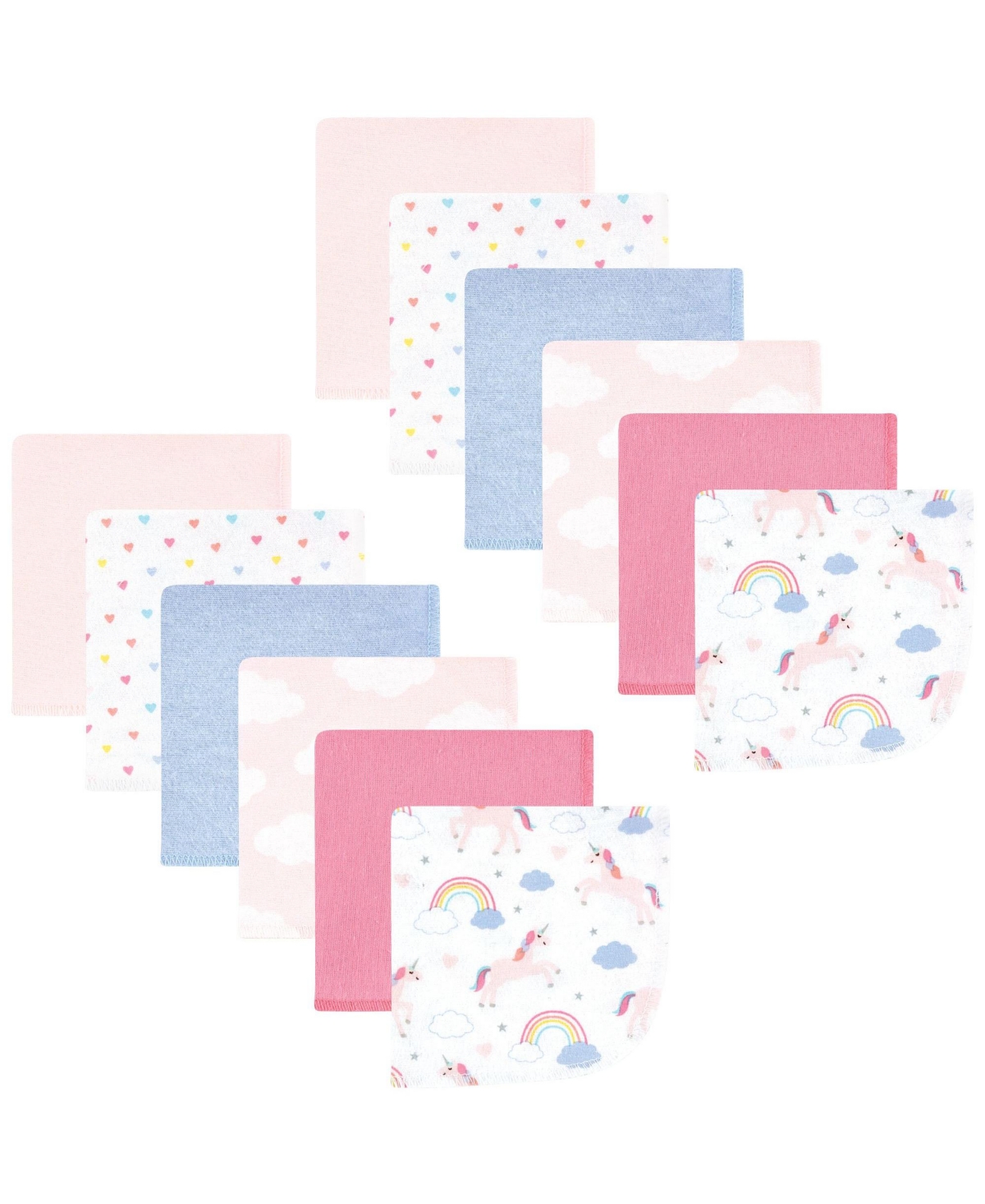 Click here for Hudson Baby Girls Flannel Cotton Washcloths - Unic... prices