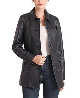 BGSD Women's Evie Leather Car Coat - Macy's
