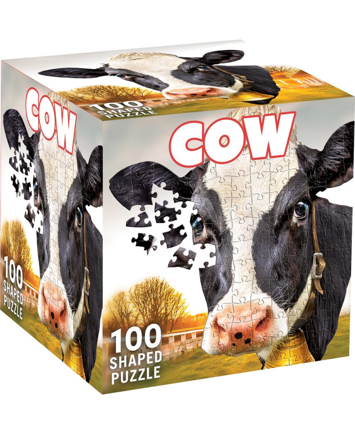 Click here for Masterpieces Cow 100 Piece Shaped Jigsaw Puzzle prices