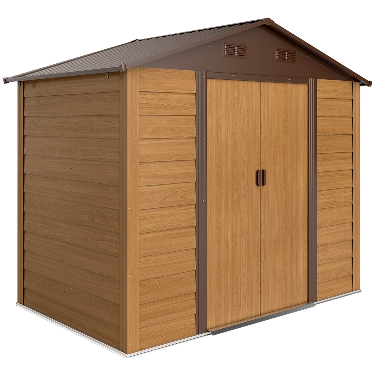 Click here for Outsunny 8 x 6 Storage Shed Garden Tool House w/ V... prices