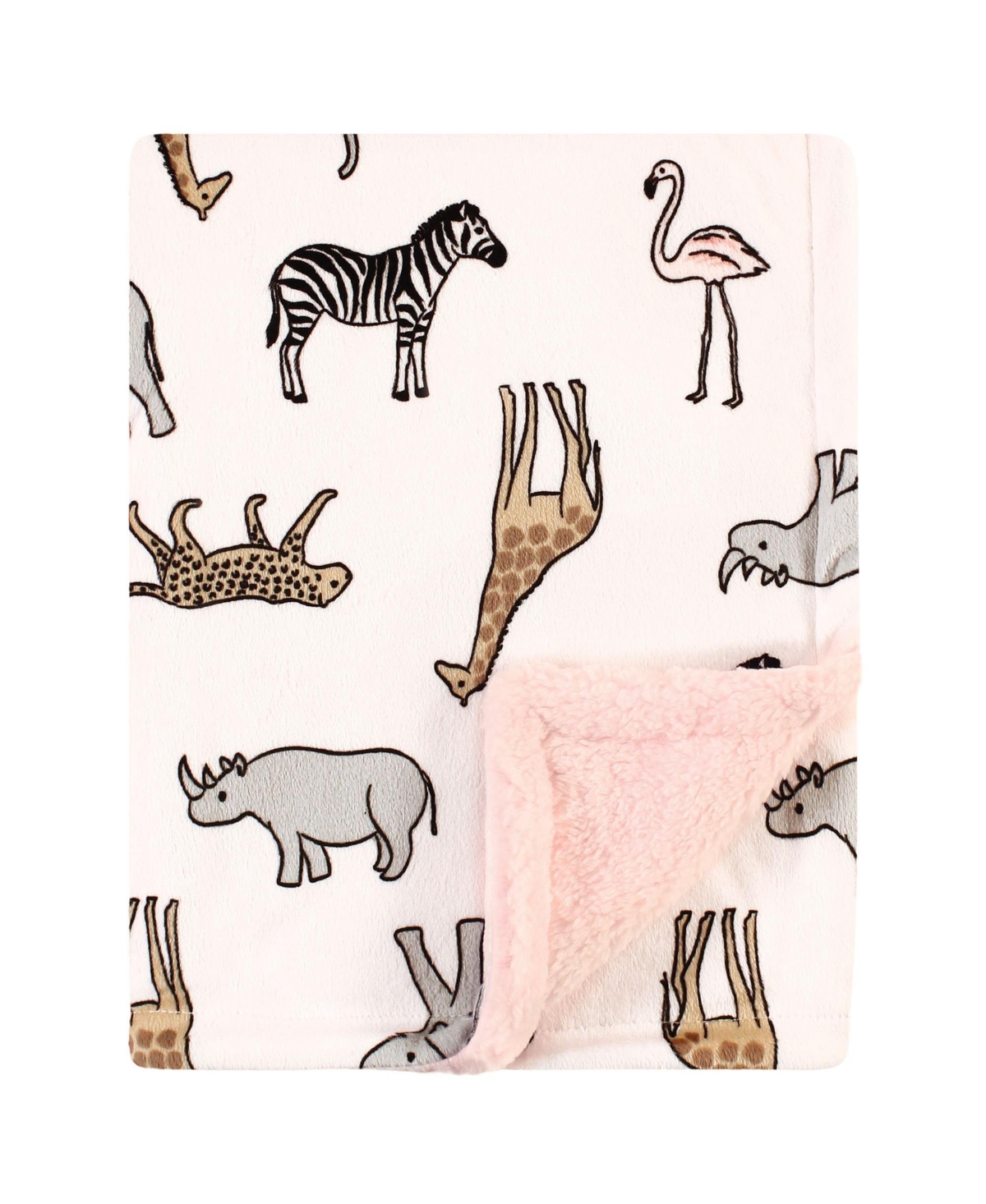 Click here for Hudson Baby Girls Double Layer Blanket - Modern pi... prices