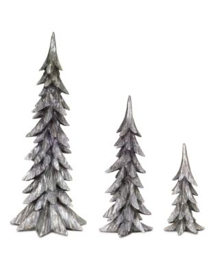 Slickblue Shiny Shimmer Holiday Tree Decor (Set of 3) - Macy's