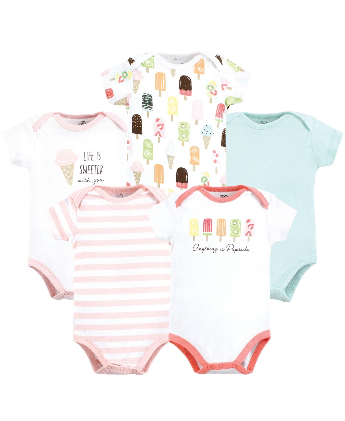 Click here for Touched by Nature Baby Girls Organic Cotton Bodysu... prices