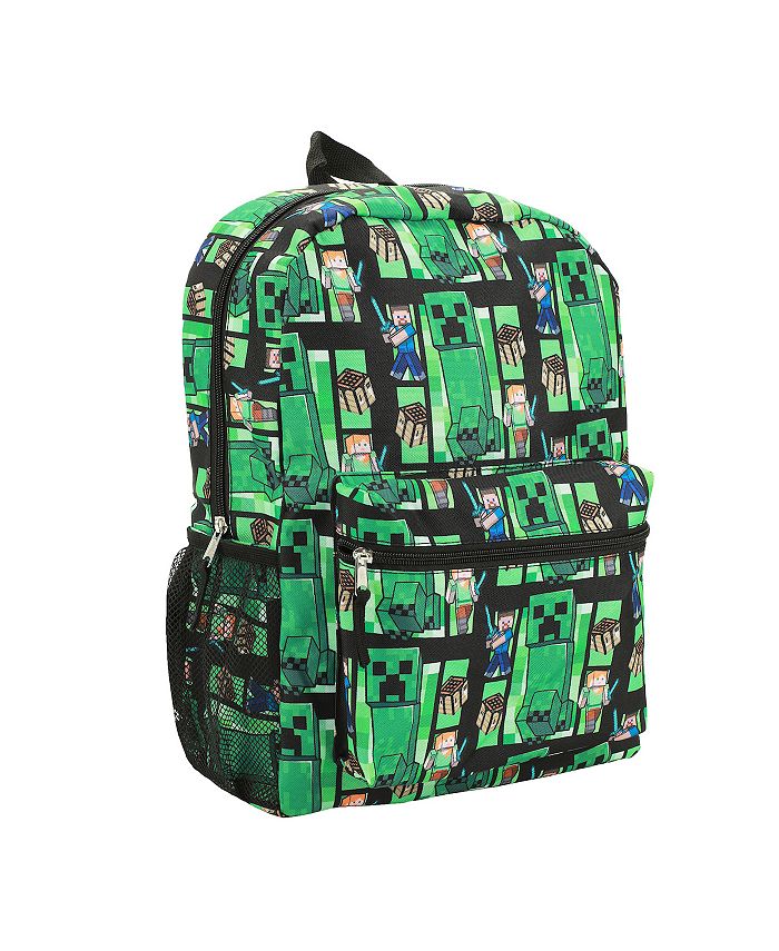 Minecraft Creeper All-Over Print 18” Backpack - Macy's