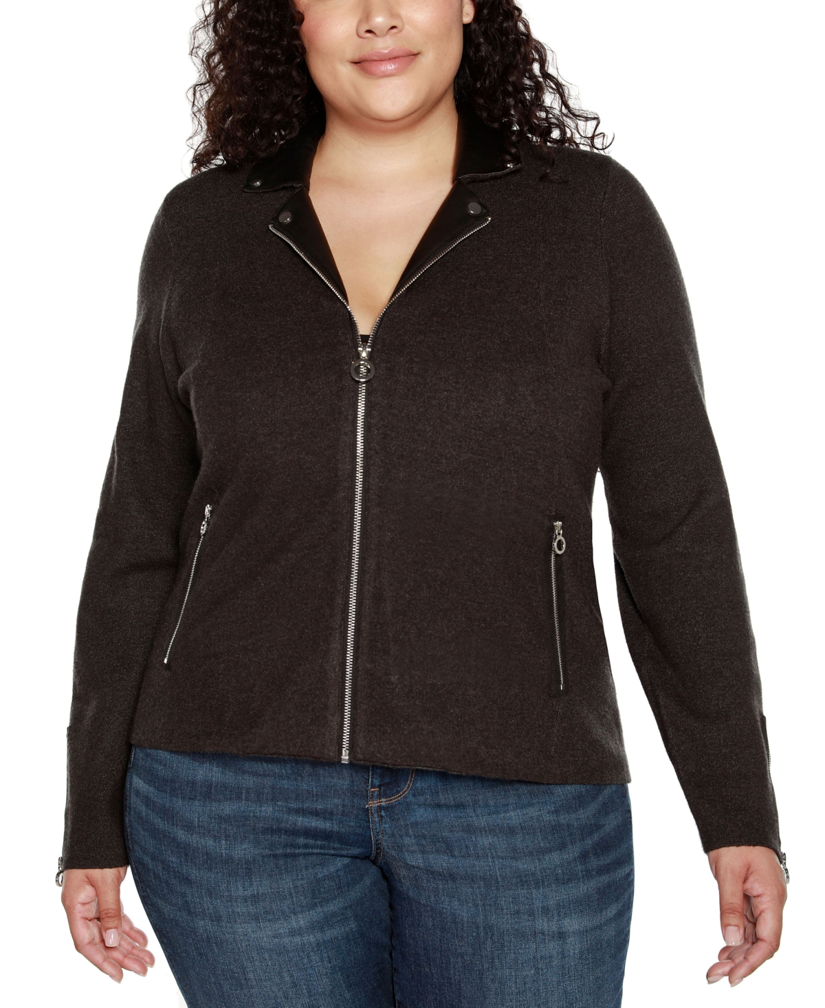 Click here for Belldini Black Label Plus Size Motorcycle Sweater... prices