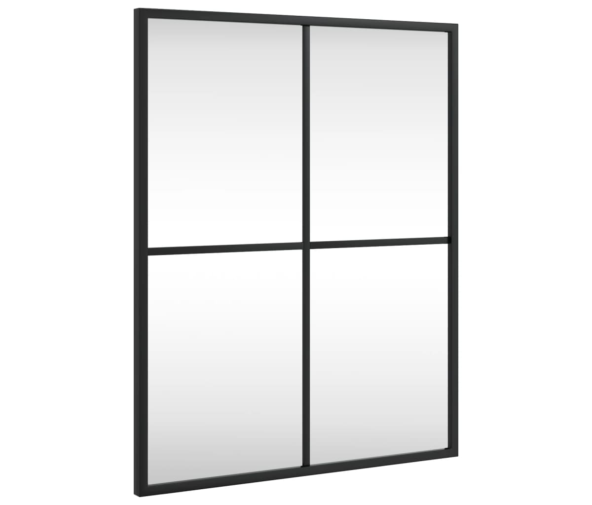Click here for vidaXL Wall Mirror Black 15.7x19.7 Rectangle Iron... prices