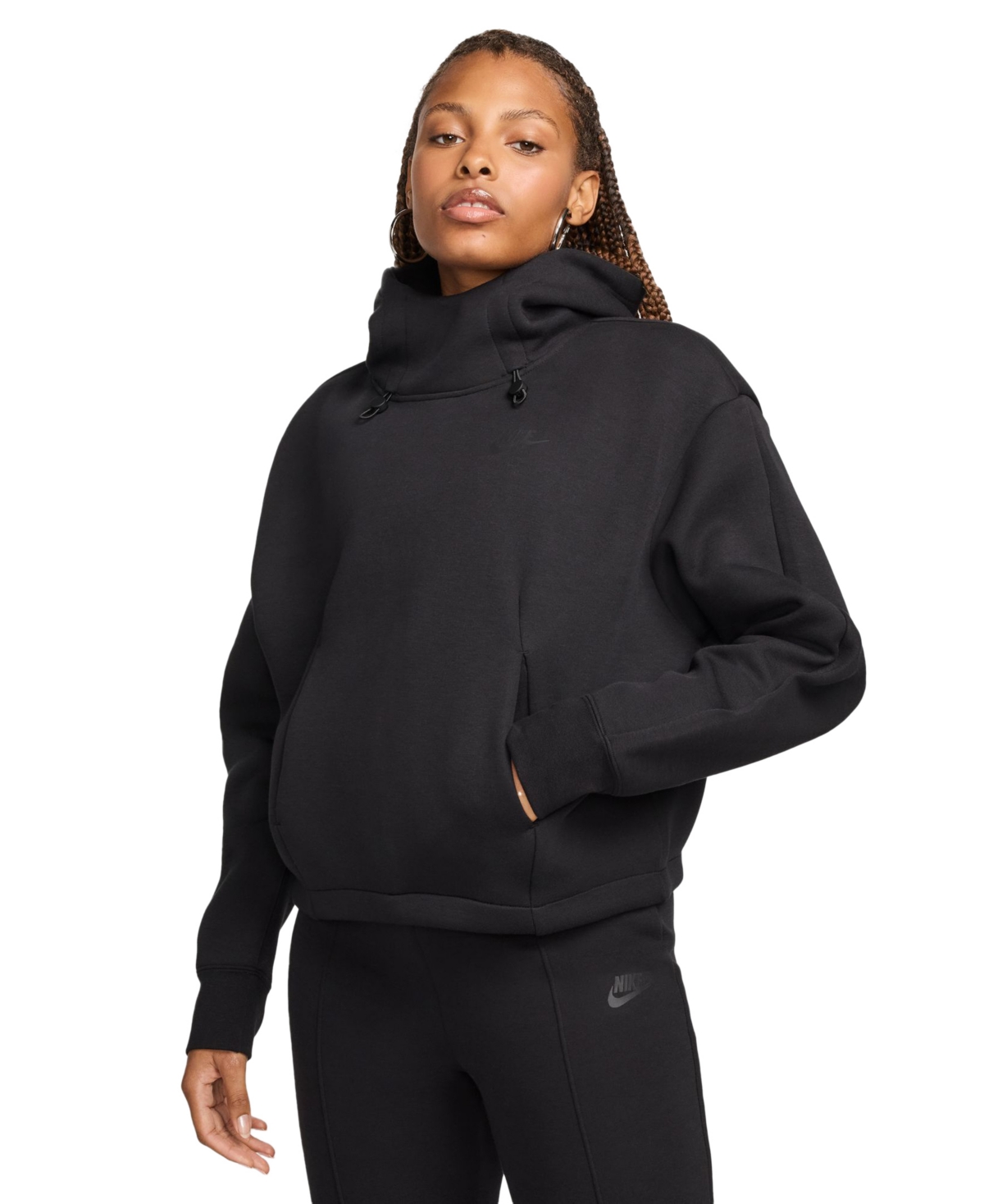 Click here for Nike Womens Sportswear Tech Fleece Oversized Hoodi... prices