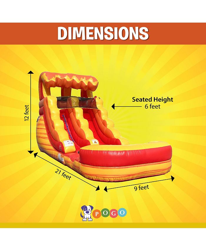 Pogo Bounce House Inflatable Water Slide for Kids (Without Blower) - 21 ...