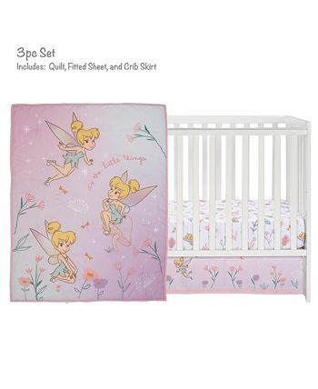 Bedtime Originals Disney Baby Tinker Bell 3-Piece Pink Fairy Baby Crib ...