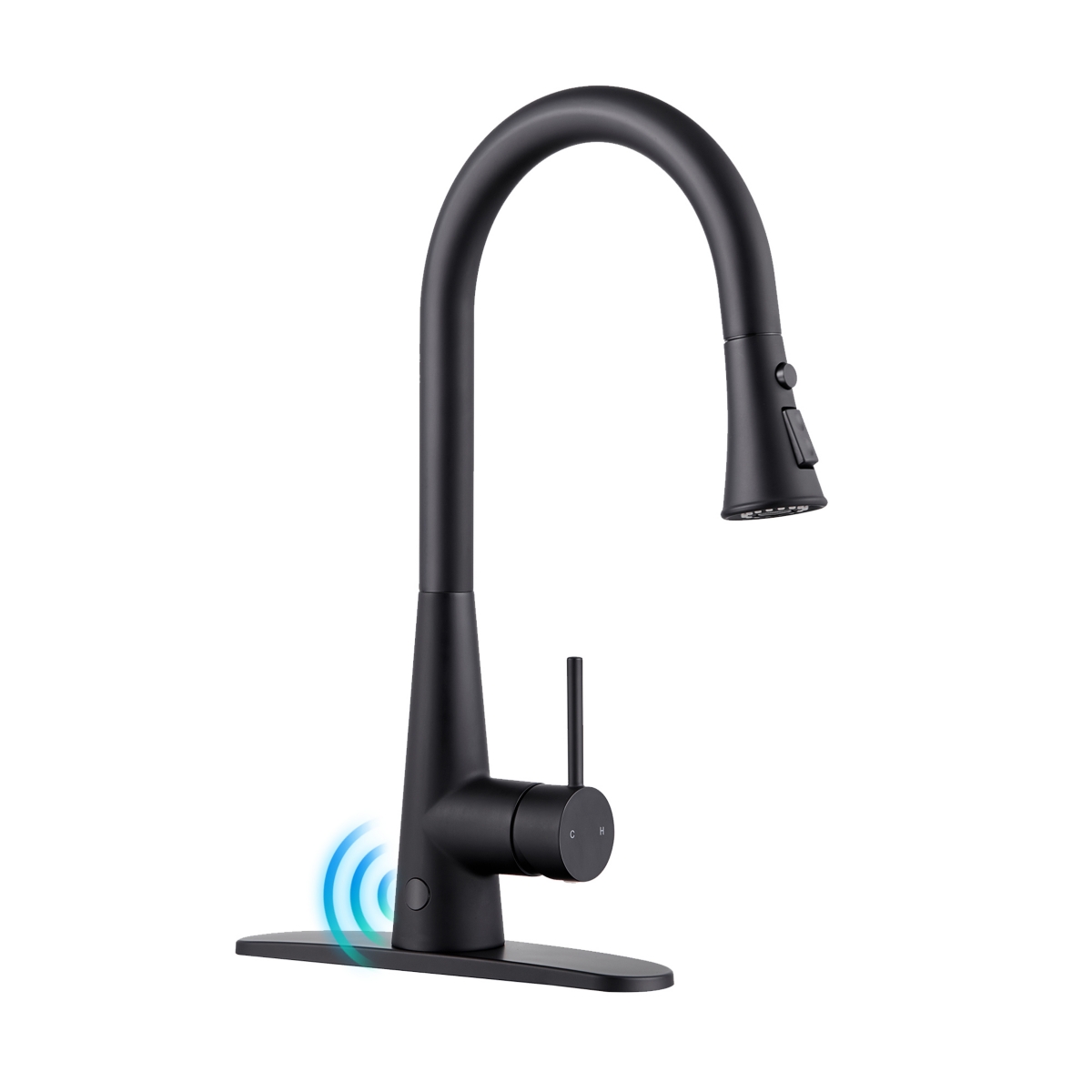 Mondawe Single Handle Dual Function Pull Down Sprayer Kitchen Faucet ...