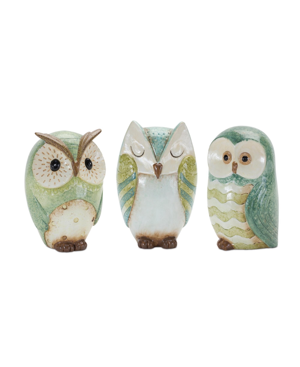 Click here for Slickblue Set of 3 Terra Cotta Owl Figurines for R... prices