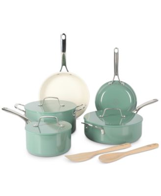 Martha Stewart Collection Premium Ceramic Nonstick Aluminum 10-Pc ...