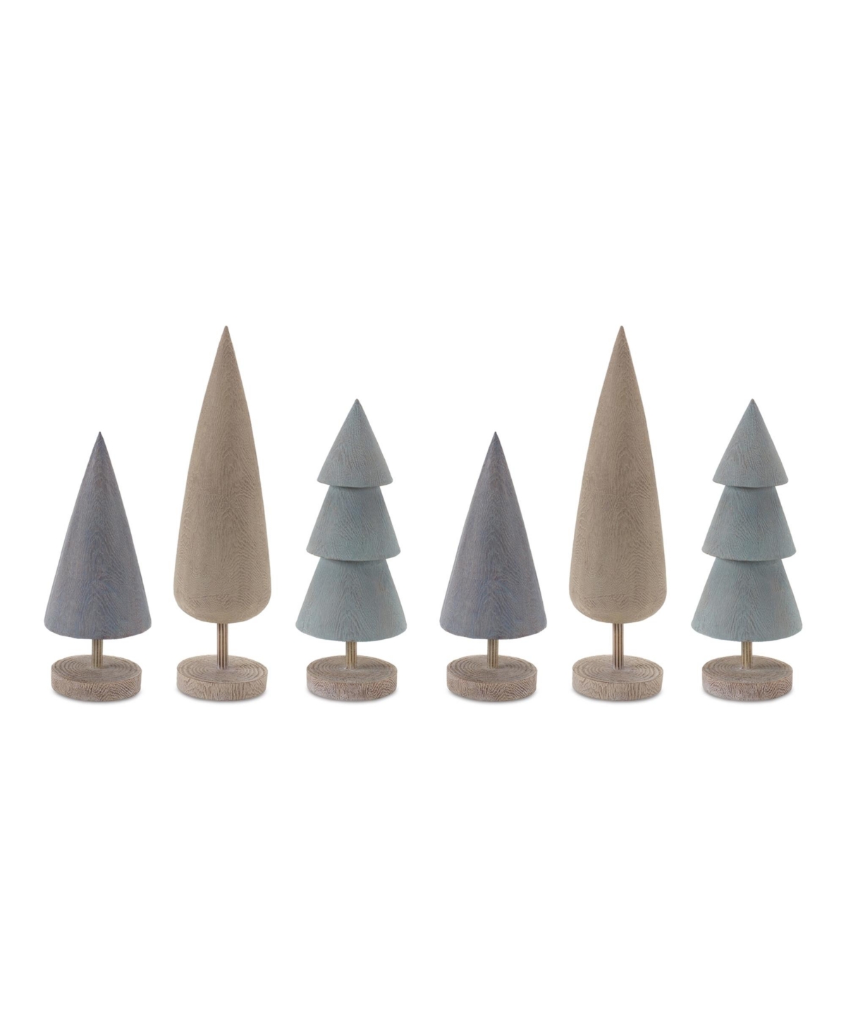 Click here for Slickblue Modern Tabletop Pine Trees: Set of 6 Con... prices