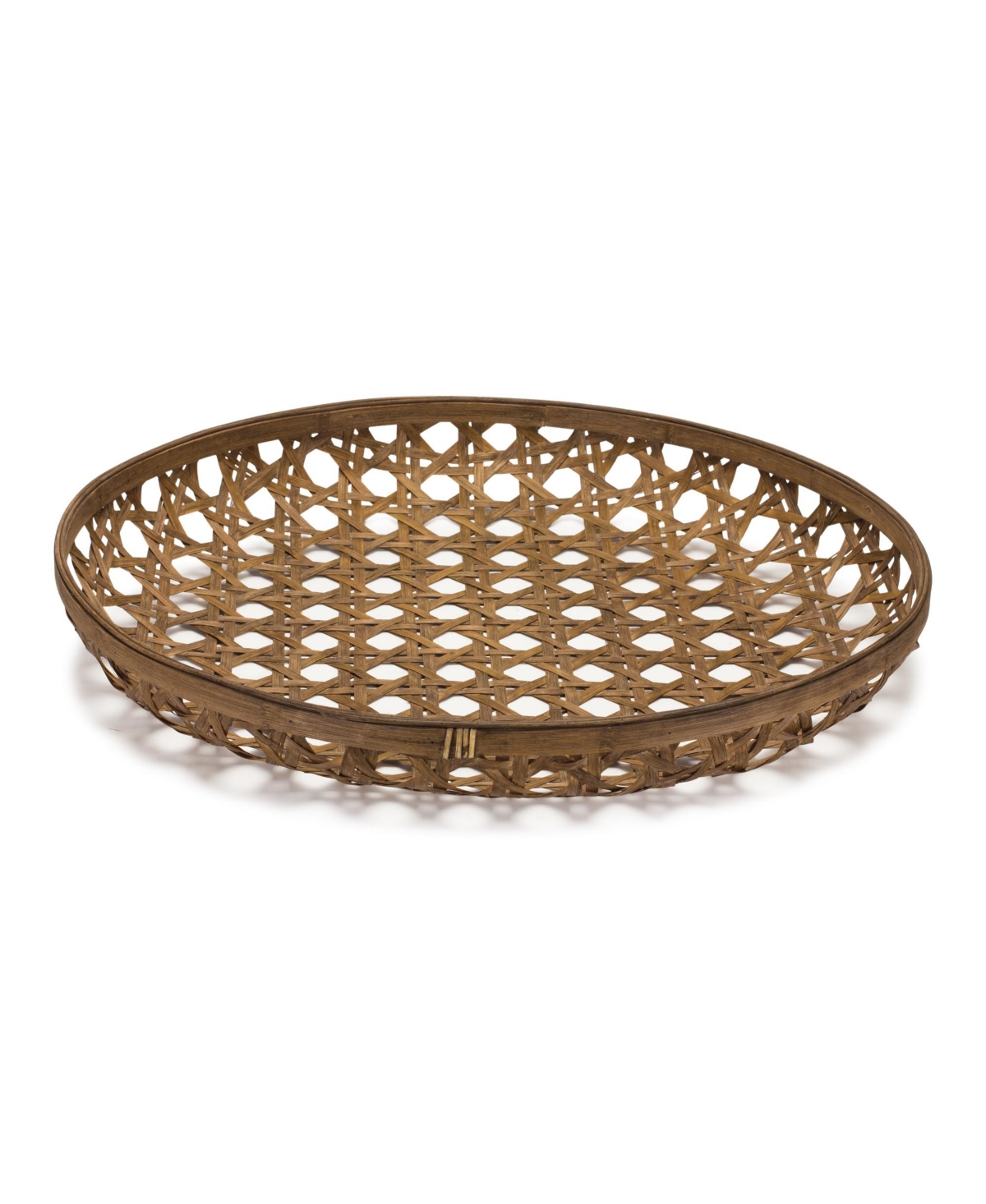 Click here for Slickblue Rustic Round Wicker Tray Versatile Accen... prices